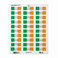 Irish Flag Tricolour Return Address Label Template | Zazzle