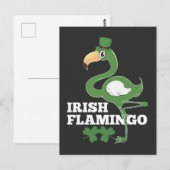 Irish Flamingo Ireland Party st patricks day Postcard | Zazzle