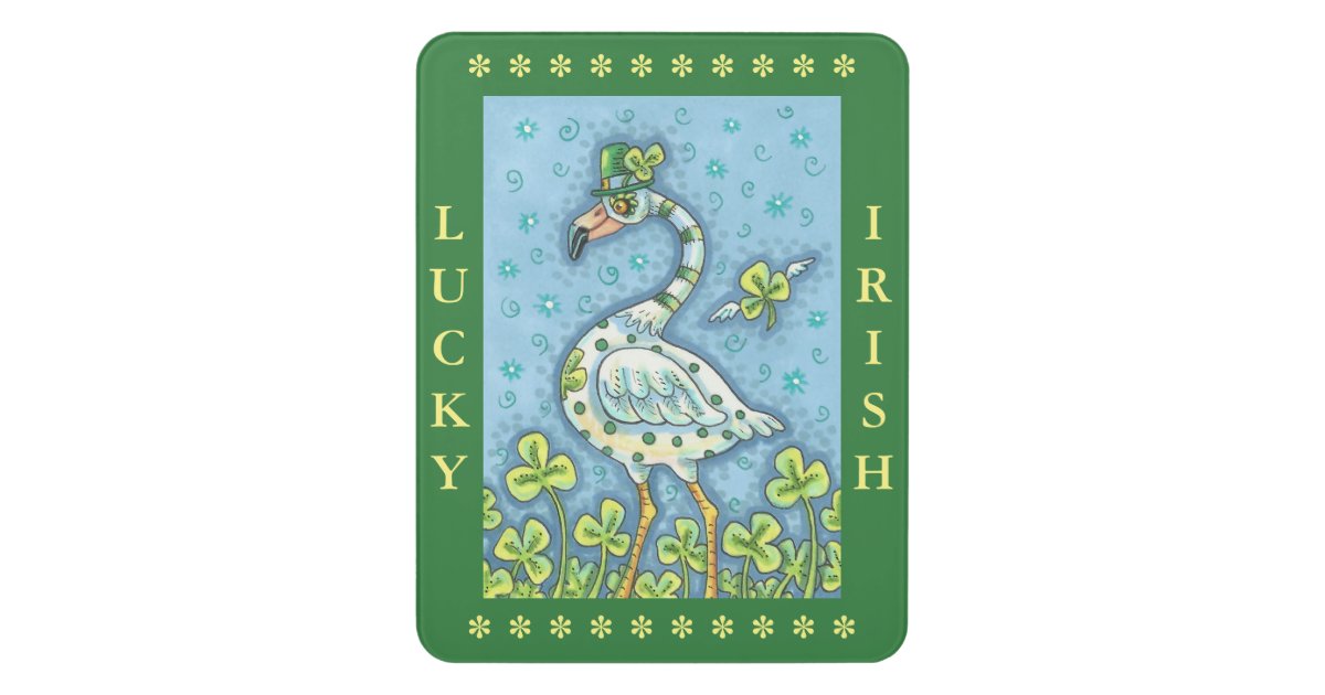 IRISH FLAMINGO ST. PATRICK'S DAY DOOR / ROOM SIGN | Zazzle