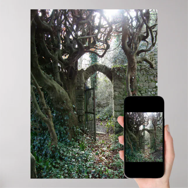 Irish Garden Gate Poster | Zazzle