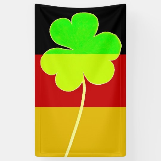 Irish German Flag Shamrock Clover St. Patrick Banner | Zazzle.com