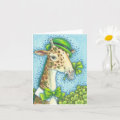IRISH GIRAFFE ST. PATRICK'S DAY NOTE CARD | Zazzle