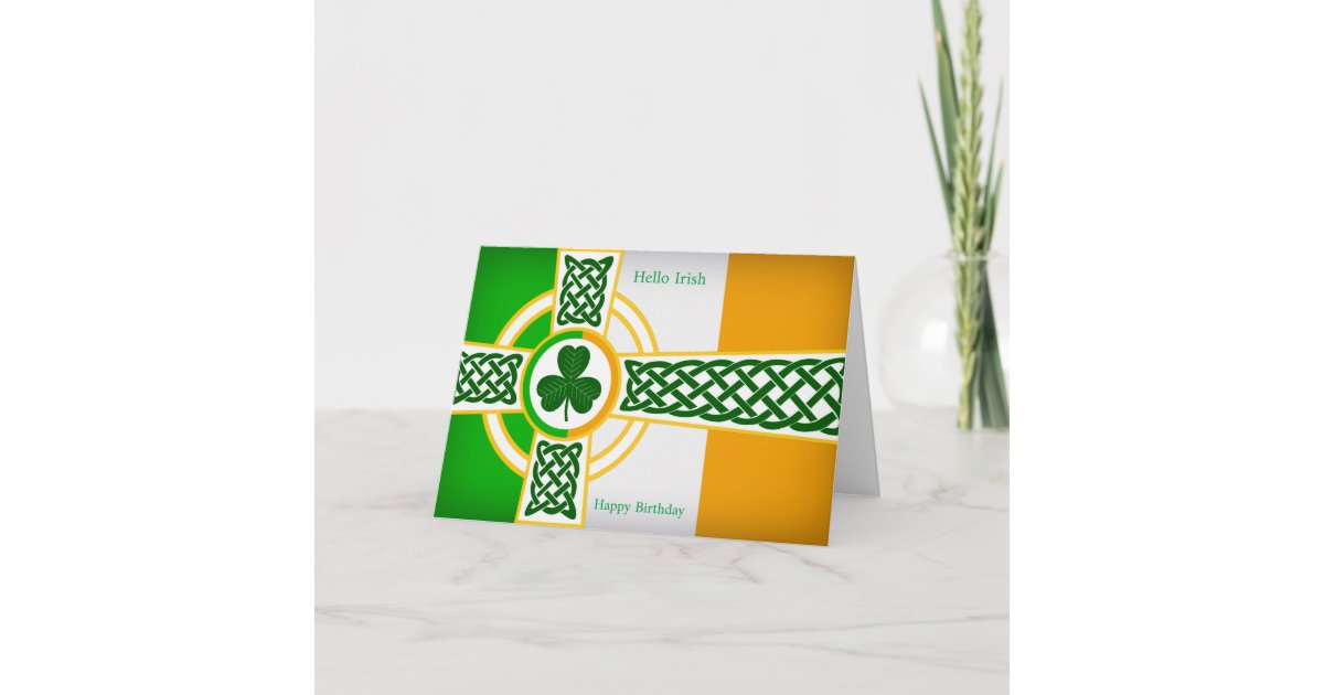 Irish image for Birthday greeting card | Zazzle