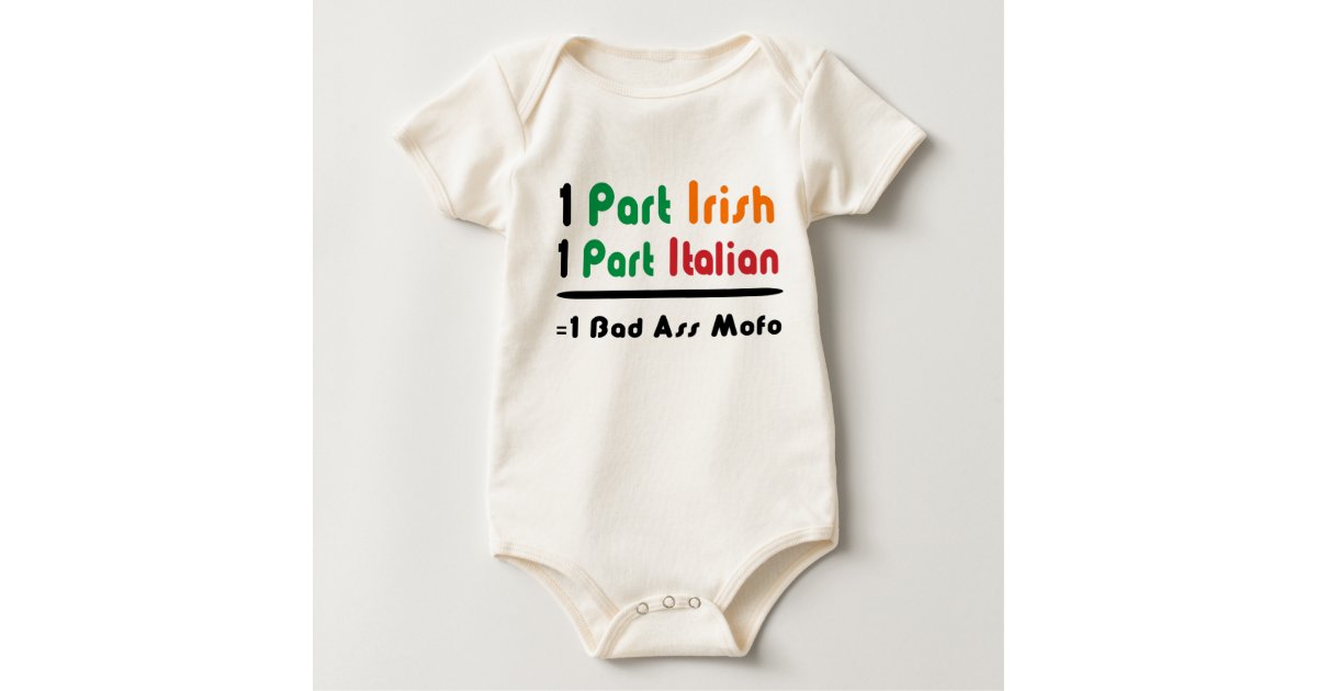Irish Italian Funny Organic Baby Shirt | Zazzle.com