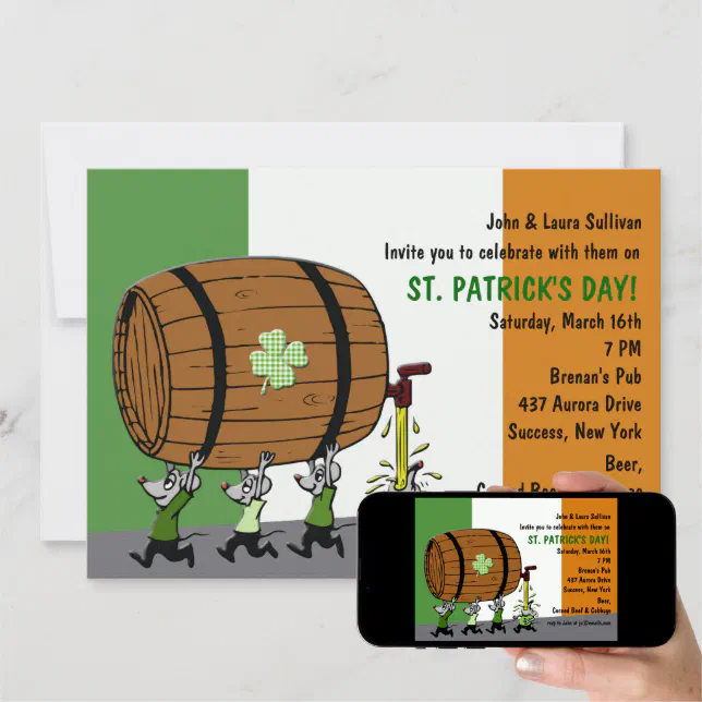 Irish Keg Party Invitation | Zazzle