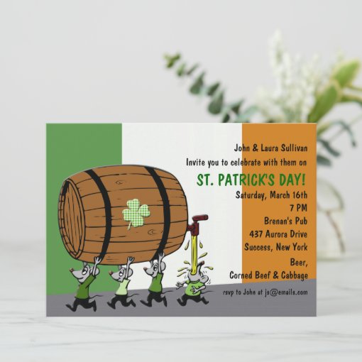 Irish Keg Party Invitation | Zazzle