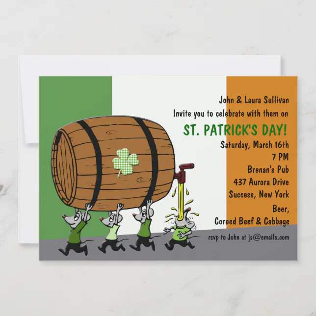 Irish Keg Party Invitation | Zazzle