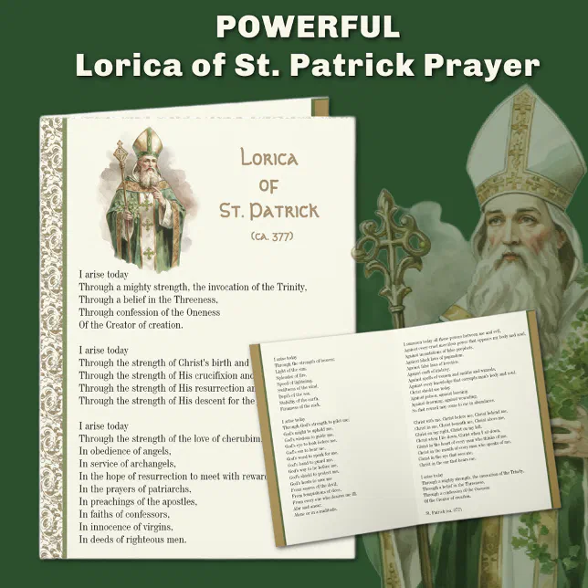 Irish Lorica of St. Patrick Prayer Card | Zazzle