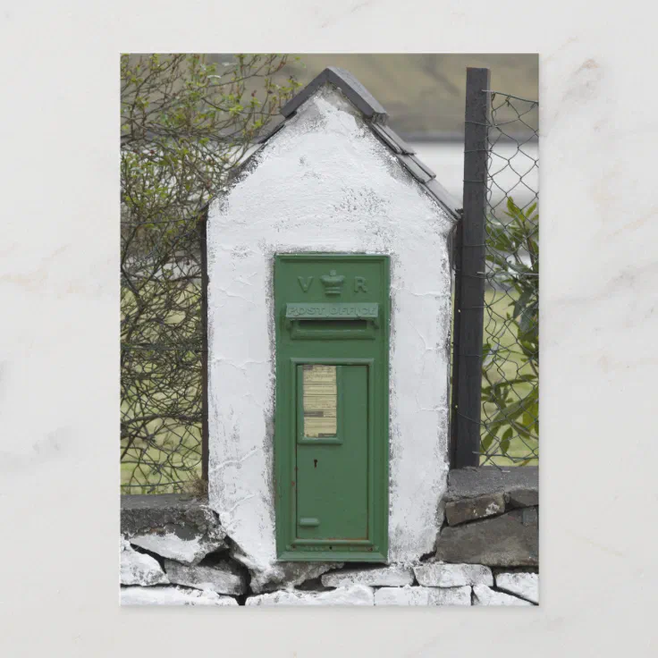 Irish Mail Box Postcard | Zazzle