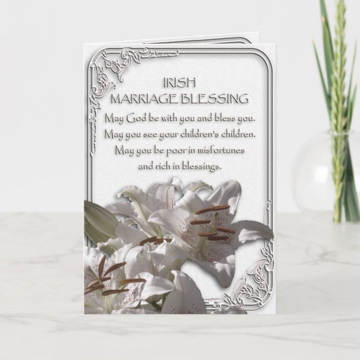 Irish Marriage Blessing Card | Zazzle.com