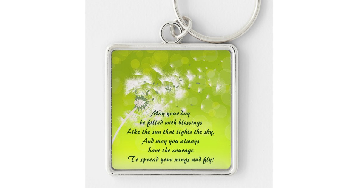 Irish Prayer for Blessings Keychain | Zazzle