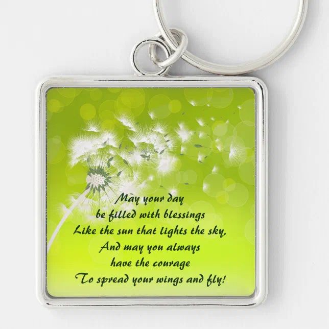 Irish Prayer for Blessings Keychain | Zazzle