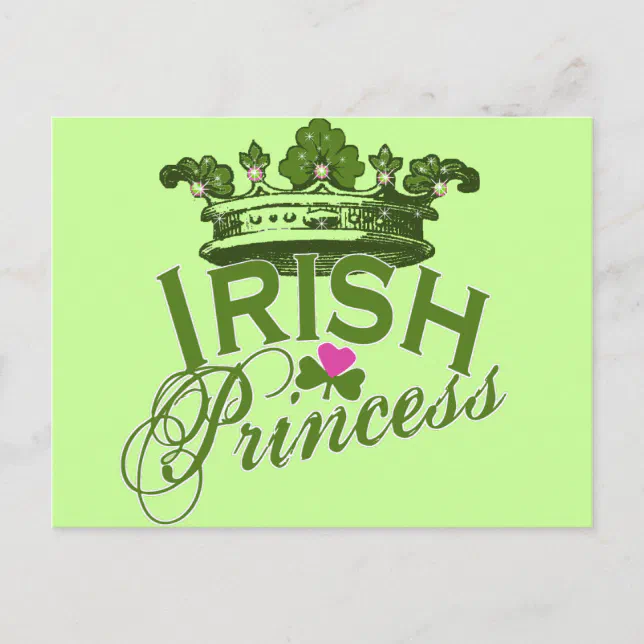 Irish Princess Postcard | Zazzle
