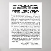 Irish Proclamation of 1916 Poster | Zazzle