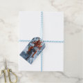 Irish Red Setter Dog Riding Motorcycle Christmas Gift Tags | Zazzle