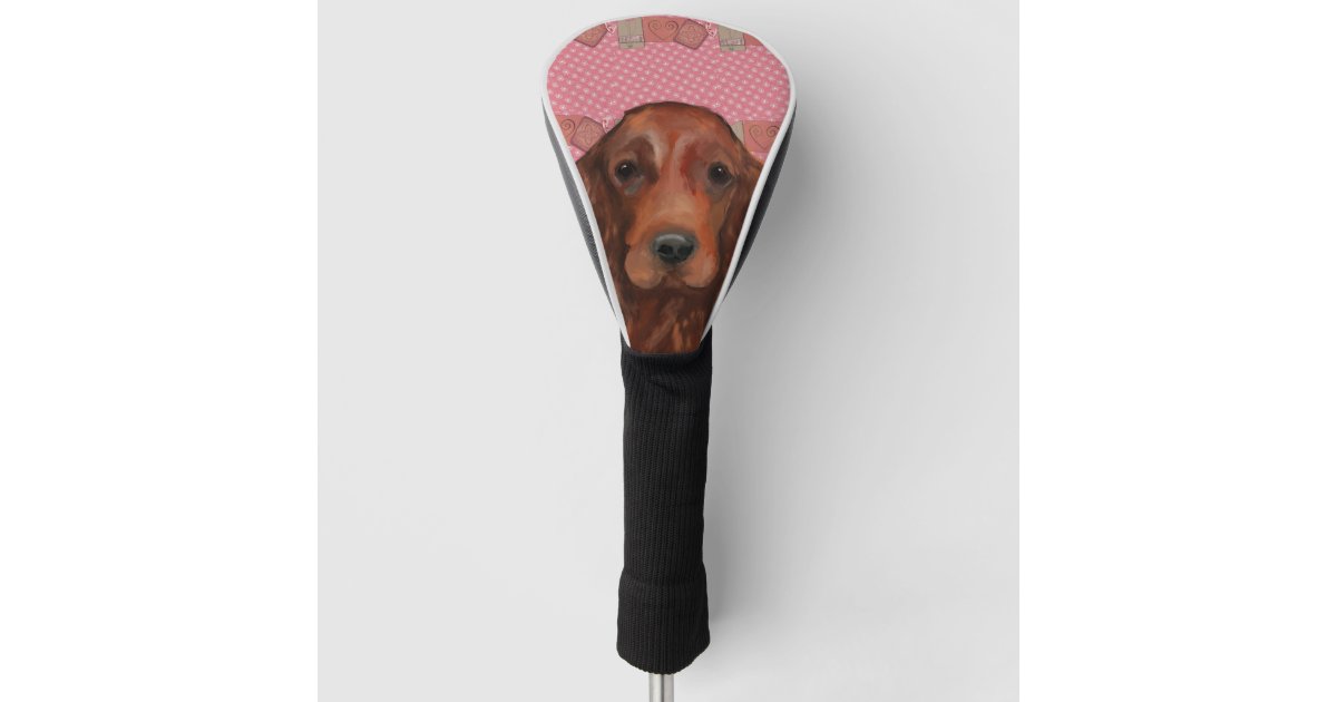 Irish Red Setter Golf Head Cover | Zazzle