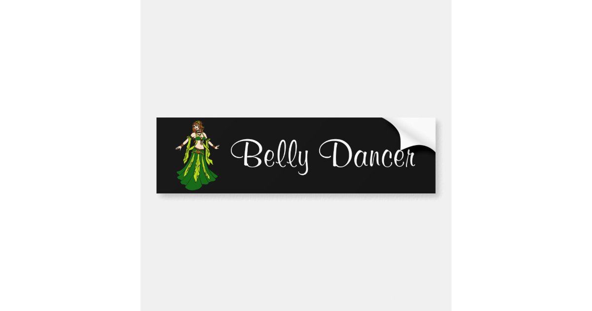 Irish Redhead Belly Dancer Bumper Sticker | Zazzle