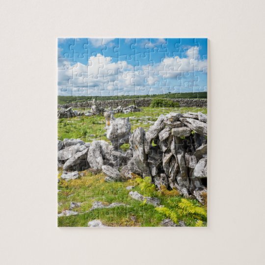 Irish scenic landscape the Burren Ireland Jigsaw Puzzle | Zazzle.com
