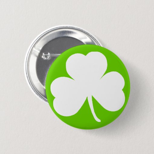 Irish Shamrock Button | Zazzle