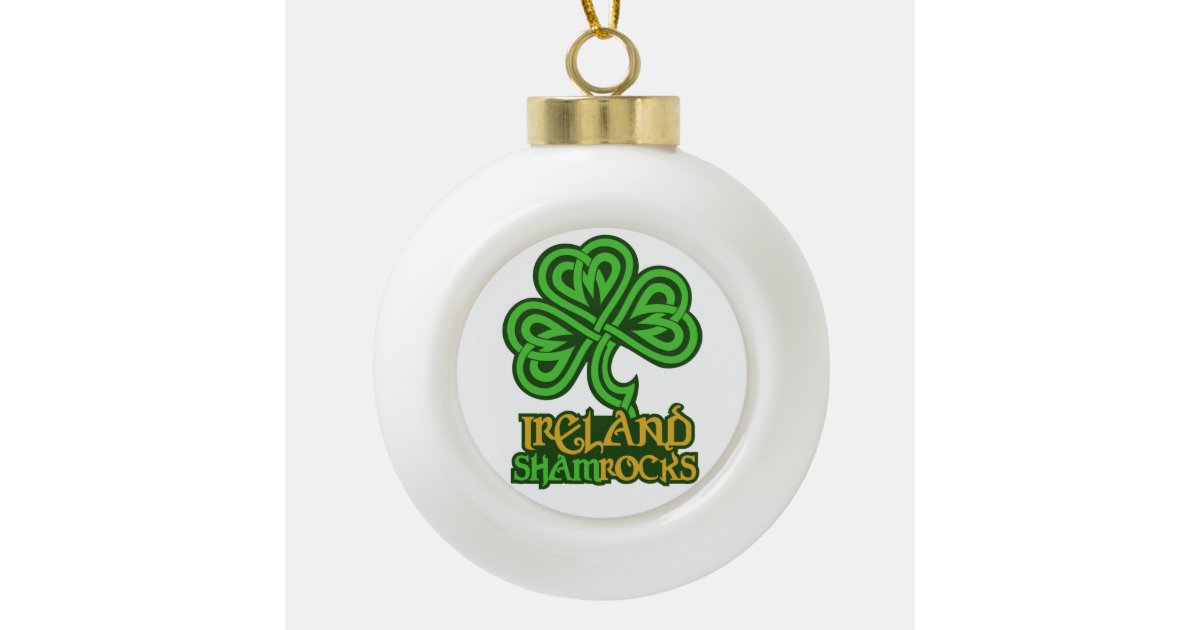 Irish Shamrock Christmas ornament | Zazzle