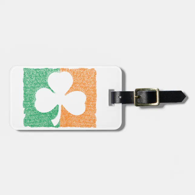 Irish Shamrock custom luggage tag | Zazzle