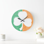 Irish Shamrock custom wall clock | Zazzle