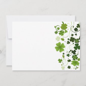 Irish Shamrock, swirls Engagement Party Invitation | Zazzle