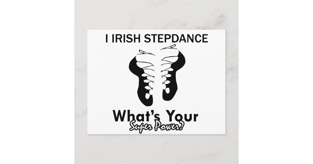 Irish Step dance designs Postcard | Zazzle