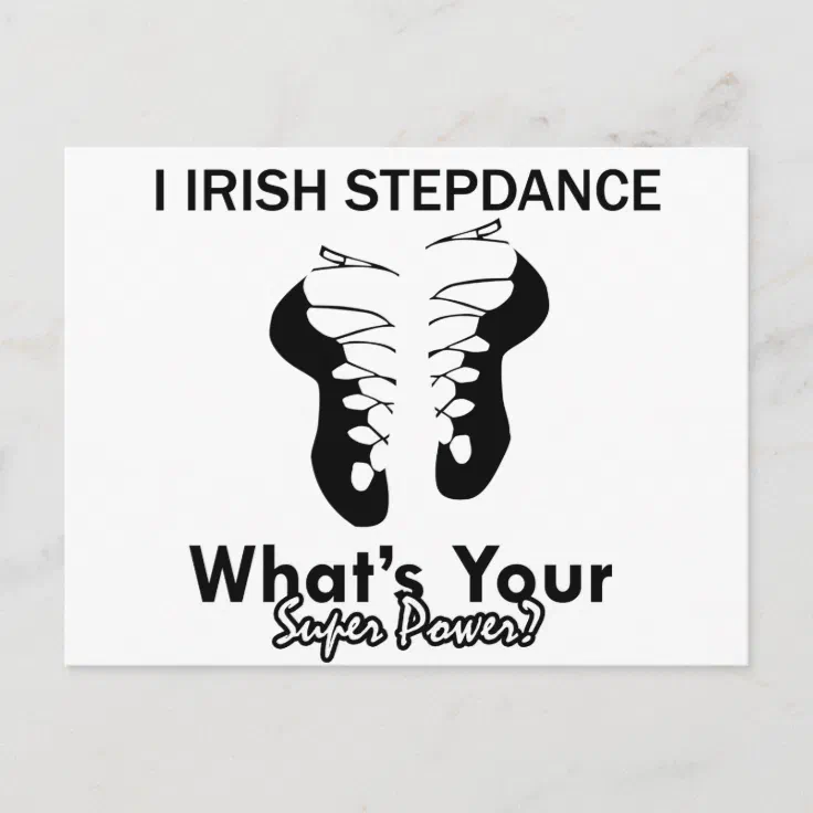 Irish Step dance designs Postcard | Zazzle