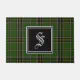 Irish Tartan Monogram Doormat | Zazzle