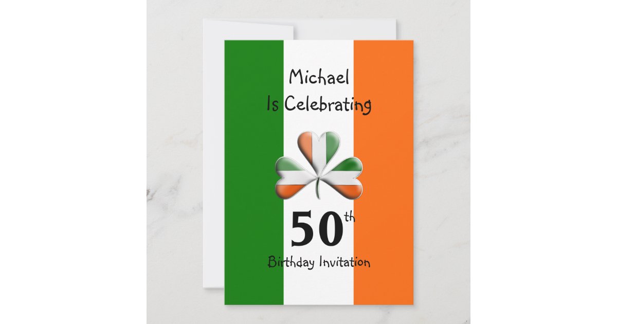 Irish Themed Celebration Party Invitations | Zazzle