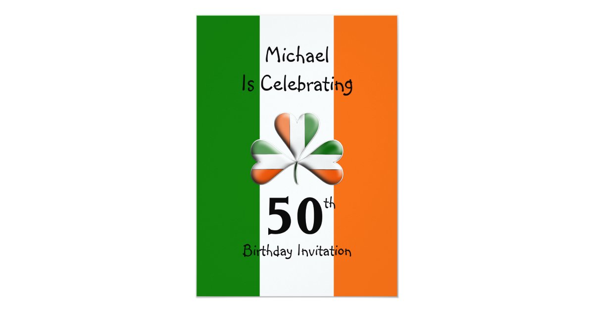 Irish Themed Celebration Party Invitations | Zazzle.com