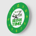 Irish Time Backwards Numbers Clock | Zazzle