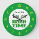 Irish Time Backwards Numbers Clock | Zazzle