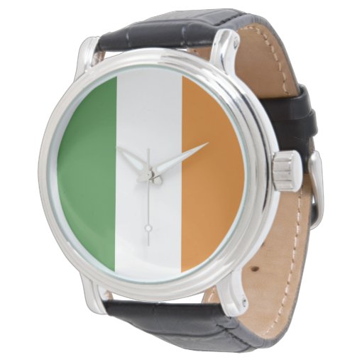 Irish Tri Color Flag Watch | Zazzle