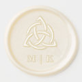Irish Trinity Knot with Monogram | Initials Wax Seal Sticker | Zazzle