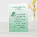 Irish Wedding Blessing Congratulations Card | Zazzle