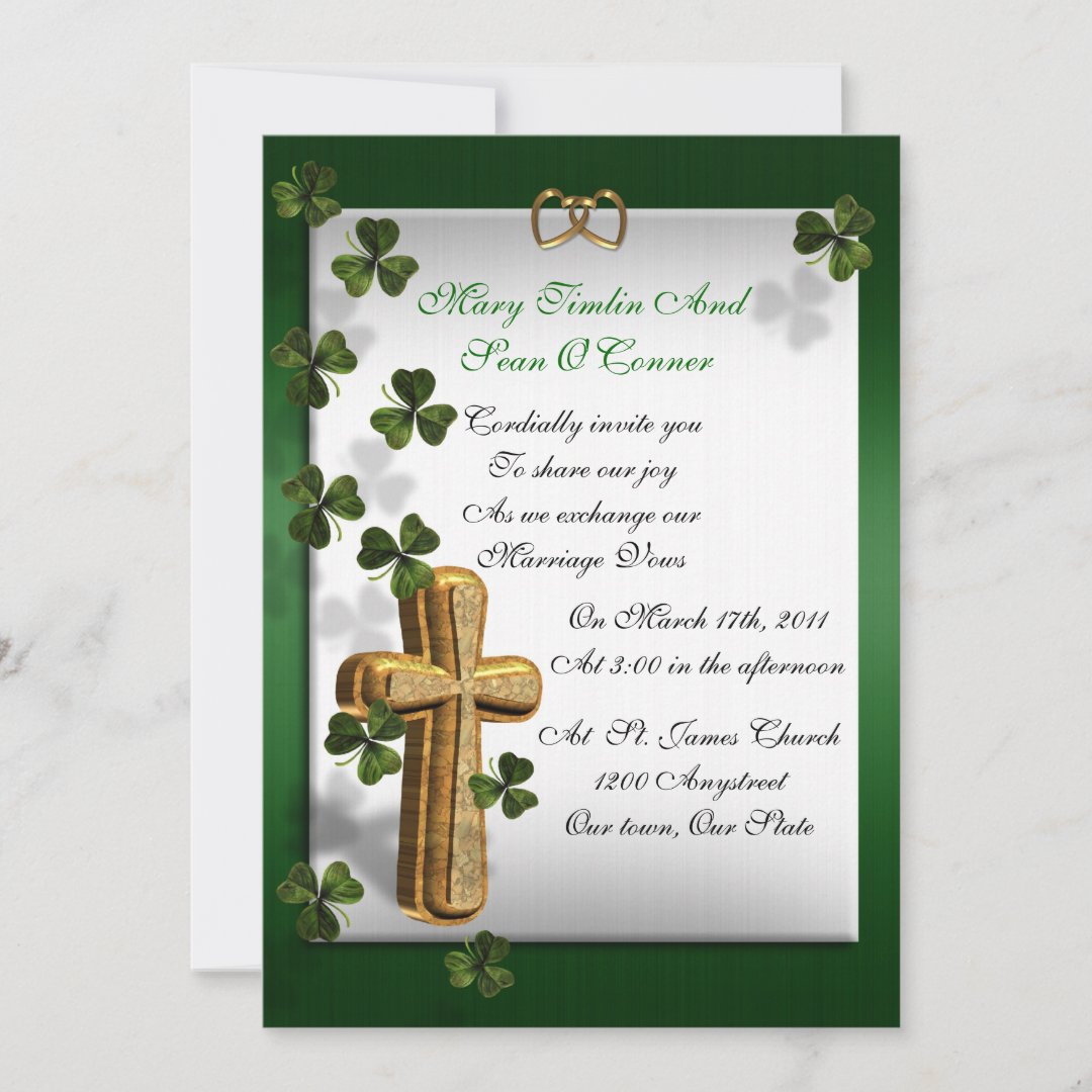 Irish wedding Invitation | Zazzle