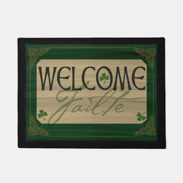 Irish Welcome Failte Mat | Zazzle