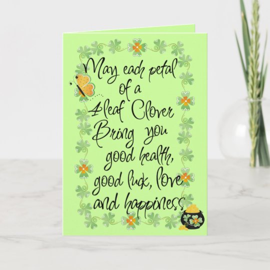 Irish you good luck Greeting Card | Zazzle.com