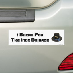 Iron Brigade Civil War bumper sticker | Zazzle