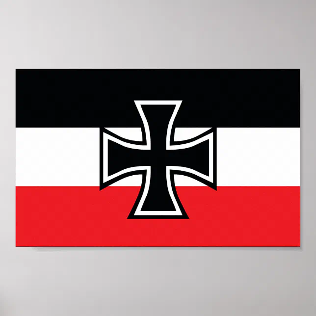 Iron Cross Flag WW1 Poster | Zazzle