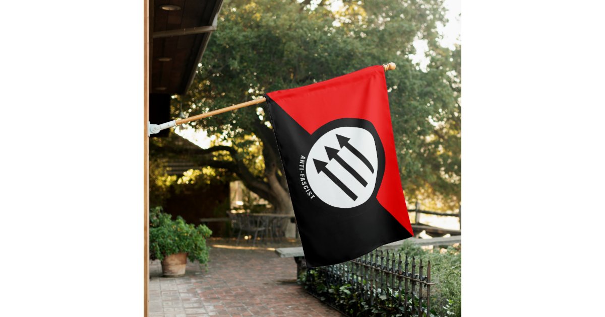 Iron Front Anti-Fascism Flag | Zazzle