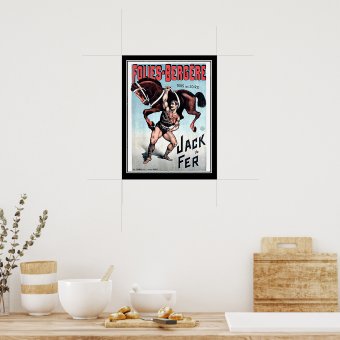 Iron Jack Strong Man Vintage Circus Poster | Zazzle