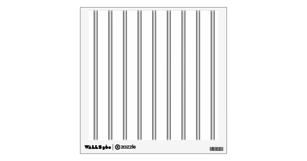 Iron Jail Bars Wall Decal | Zazzle