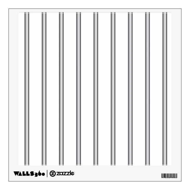 Iron Jail Bars Wall Decal | Zazzle