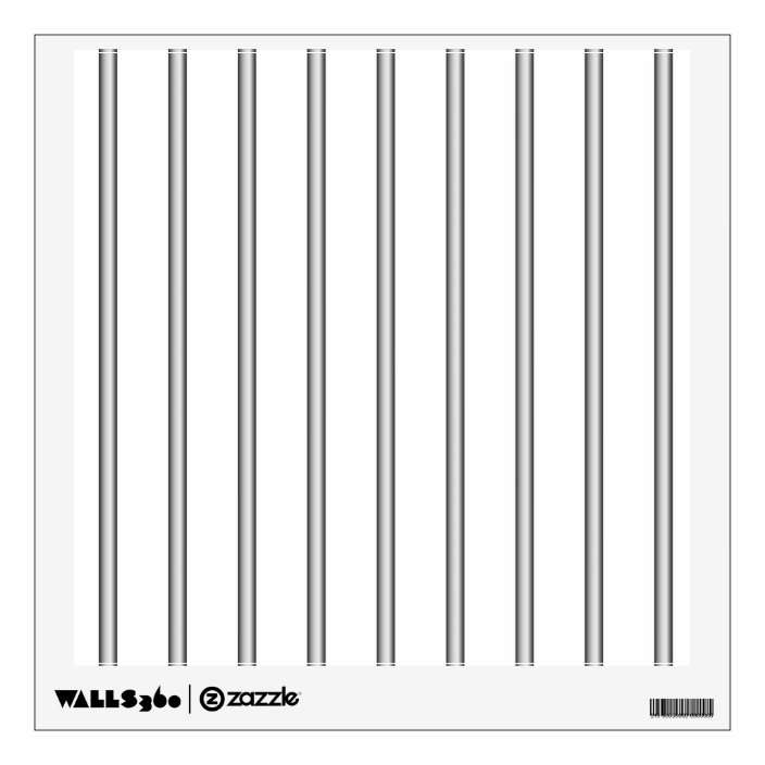 Iron Jail Bars Wall Decal | Zazzle.com