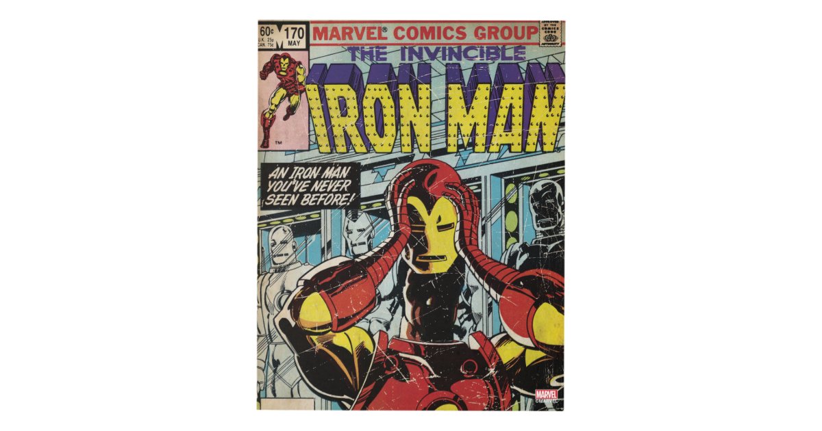 Iron Man Comic #170 Panel Wall Art | Zazzle