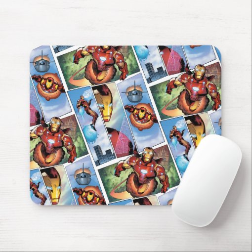Iron Man Comic Panels Mouse Pad | Zazzle