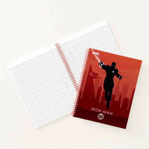 Iron Man Heroic Silhouette Notebook | Zazzle